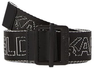 Karl Lagerfeld Karl Lagerfeld Jeans Webbing Belt, Women, Black, Belt