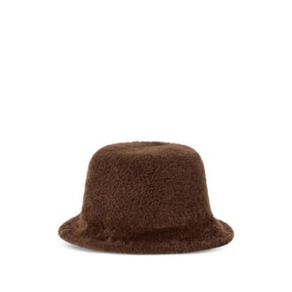Brunello Cucinelli MCAP90226P Monili-Embellished Bucket Hat - Brown