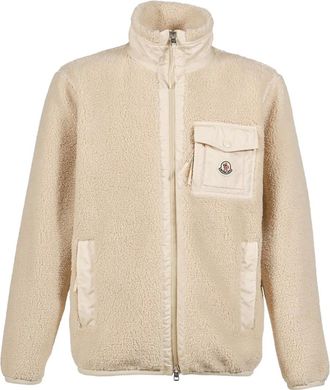 Moncler Weste mit Reißverschlusstaschen - Nude