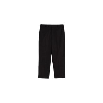 Twinset Gerade Popelinehose mit Italienischen Taschen - - Trousers - Damen - Schwarzk - XS