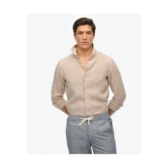 Superdry Chemise en lin &agrave; manches longues Sd Emb Vacation