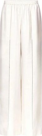 Loulou Studio Femme, Pantalons, Beige, Taille: 40 FR Lars Lace-stitch Pantalons