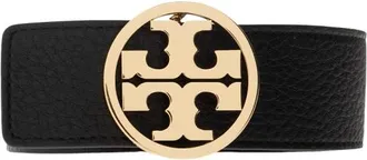Tory Burch Femme, Accessoires, Noir, Taille: L Ceinture Logo Réversible