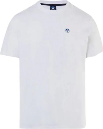 North Sails Homme, Tops, Blanc, Taille: M Maxi Logo T-shirt