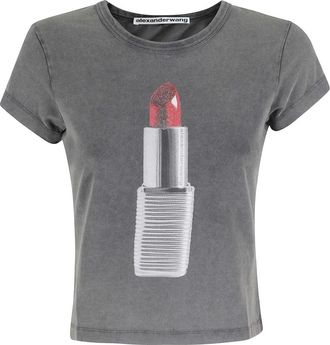 Alexander Wang Femme, Tops, Noir, Taille: 40 FR Baby Tee