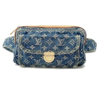 Louis Vuitton unisex, Pre-owned, Bleu, Taille: ONE Size Sac Banane en Denim Pre-owned