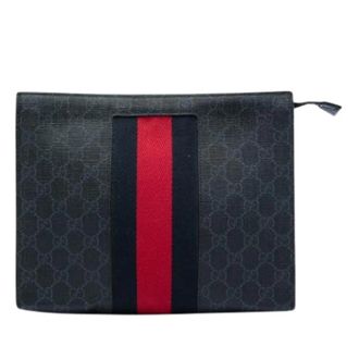 Gucci Pre-owned Coated Canvas Clutch - - Pre-owned - Damen - Schwarzk - ONE SIZE