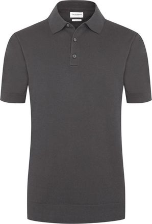 Tom Rusborg Leichtes Poloshirt mit gerippten B&uuml;ndchen in