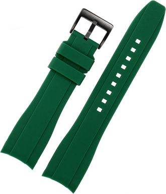 Generic F&uuml;r Longine Citizen BN0193 Gebogene Schnittstelle Silikonarmband 19mm 20mm 22mm 21 Man Soft Armband Zubeh&ouml;r