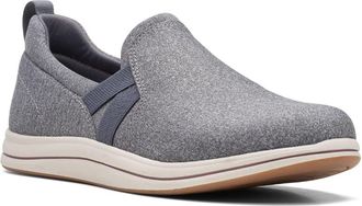 Clarks Damen Breeze Bali Loafer Flat, Dunkelgrauer Stoff, 37 EU