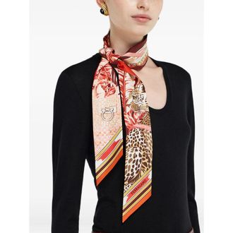 Ferragamo Borde Scarf - Red
