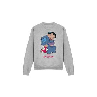 Lilo & Stitch Sweat 90S - Adulte (M) (Gris chin&eacute;)