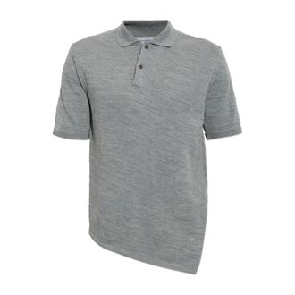 Comme Des Gar&ccedil;ons Polo en Laine Asym&eacute;trique - Homme - Tops - Gris - Taille: S