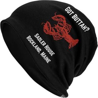 Generic Femme Homme Bonnet &Agrave; Revers JAi du Beurre Bonnets De Ski Doux Hiver Chapeaux Chaud Bonnet dhiver pour Patinage Course Cyclisme