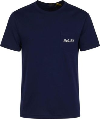Polo Ralph Lauren Homme, Tops, Bleu, Taille: XL Knit T-Shirt
