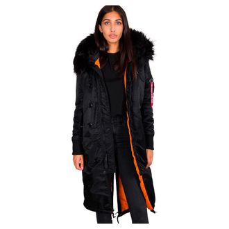 Alpha Industries Alpha Industries Long Fishtail Wmn Winterjacke f&uuml;r Damen Black