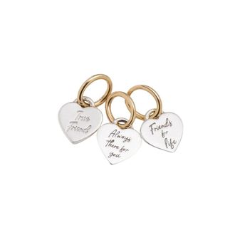 Pandora Zweiteiliger teilbarer Freundschafts-Triple-Dangle-Charm - - Accessories - Damen - Mehrfarbig - ONE SIZE