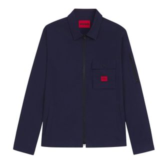 HUGO BOSS Hugo - Hemdjacke f&uuml;r Herren, Baumwolle (Marine)