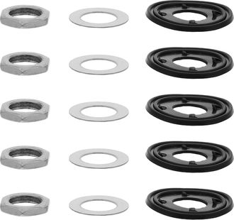 BESPORTBLE 12 S&auml;tze Teiliges Uhrzubeh&ouml;r Muttern Dichtungen und Unterlegscheiben Austauschbar f&uuml;r DIY Quartz Wanduhr Reparatur und Ersatz Umfassendes Montagekit f