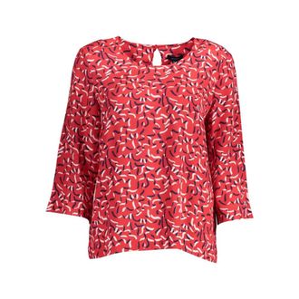GANT Femme, Blouses et Chemises, Rouge, Taille: 36 FR Chemisier Manches 3/4
