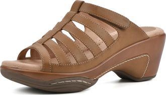 White Mountain Damen Valencia Keilsandale, Natural/Burn/Smooth, 41 EU