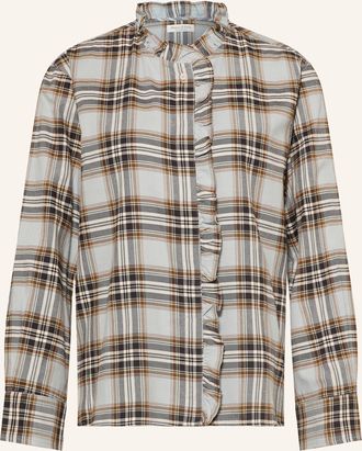 Marc O'Polo Marc Opolo Flanellbluse Mit R&uuml;schen blau