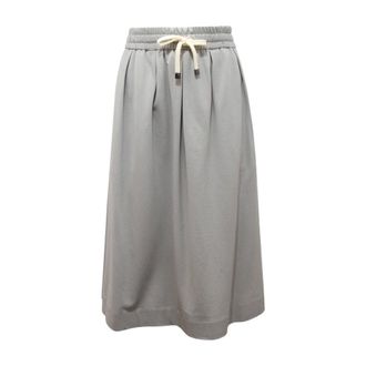 Circolo 1901 Femme, Jupes, Gris, Taille: 38 FR Fd3397 Gonna Piquet Skirt