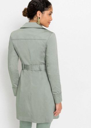 Bonprix Trenchcoat mit abnehmbarem Bindeg&uuml;rtel, 2-Reiher