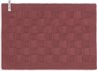 Knit Factory Knit Factory - Tischset Uni - Tischuntersetzer - Platzsets - Platzdeckchen - Tischmatte - Tischunterlage - Stone red - Rot - 50x30 cm
