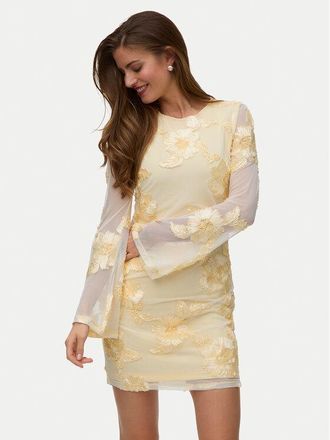 Vero Moda Coctailkleid Quinn 10348613 Gelb Regular Fit