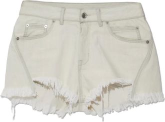 Rick Owens Femme, Shorts, Gris, Taille: W28 Bias Cutoffs Denim Shorts