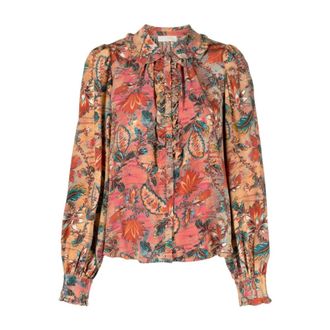 Ulla Johnson Elegante Rosa Seidenbluse - - Blouses & Shirts - Damen - Mehrfarbig - XS
