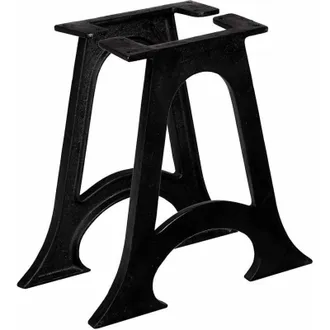 vidaXL Pied de table base 2 pcs Base vo&ucirc;t&eacute;e Cadre en a Fonte Vidaxl