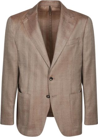 Dell'Oglio Homme, Vestes, Brun, Taille: M Veste en chevrons