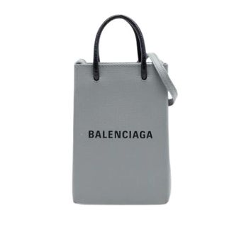 Balenciaga Pre-owned Mini Shopping Phone Holder - Femme - Pre-owned - Gris - Taille: ONE Size