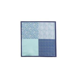 Au Printemps Paris Gemustertes Seidenquadrat - Grün