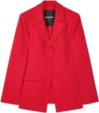 Patrizia Pepe Femme, Vestes, Rouge, Taille: 40 FR Blazer ajust&eacute; et cintr&eacute;