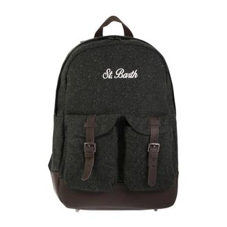 MC2 Saint Barth Tweed Rucksack - - Bags - Herren - Grau - ONE SIZE