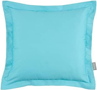 Bassetti Uni Kissenh&uuml;lle zu Bettw&auml;sche aus 100% Baumwollsatin in der Farbe Aquamarina 1202, Ma&szlig;e: 40x40 cm - 9324945