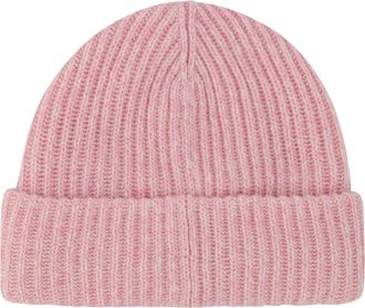 Ganni Womens Beanie Hat Lilac Sachet Wool Ovis Aries; Nylon E Hairbands