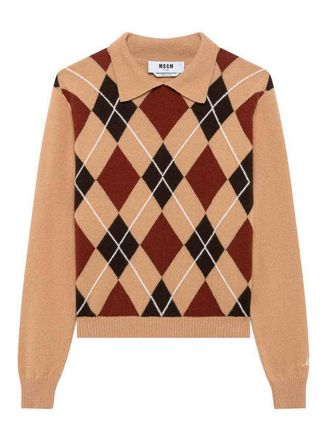 Msgm M. S.G. M. Pull Col Rond - Multicolore