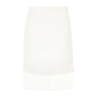 Sportmax Femme, Jupes, Blanc, Taille: 38 FR Turchia Midi Skirt