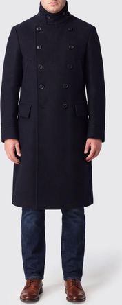 Tom Ford Langer zweireihiger Mantel aus reiner Wolle mit Stehkragen