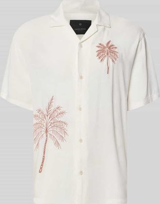 Premium by Jack & Jones Relaxed Fit Freizeithemd aus Viskose mit Stitchings