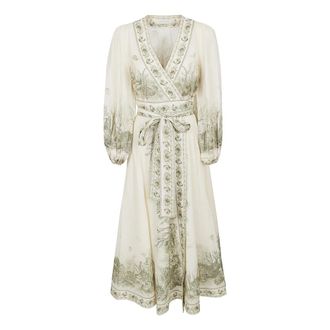 Zimmermann Femme, Robes, Multicolore, Taille: 36 FR Wanderlust Wrap Midi Dress