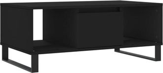 vidaXL Table basse Noir 90x50x36,5 cm Bois ding&eacute;nierie Vidaxl