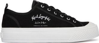 Karl Lagerfeld Sneakers aus Stoff Kampus Max V KL50523 Schwarz
