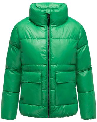 Navahoo Damen Winterjacke warme Steppjacke mit hohem Stehkragen Eispracht 14 Smaragd Green Gr. XXL