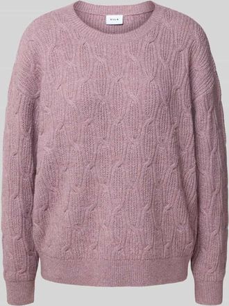 Vila Strickpullover mit Strukturmuster Modell LASSIA