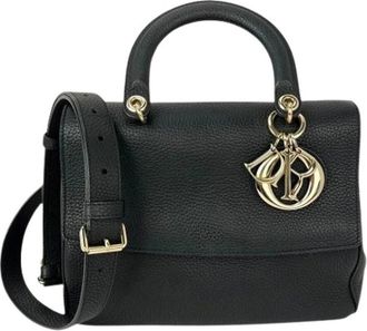 Dior Pre-owned Bullcalf Small Flap Crossbody - Femme - Pre-owned - Noir - Taille: ONE Size